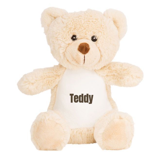 Kleine knuffel met naam, lief gepersonaliseerd knuffeltje
